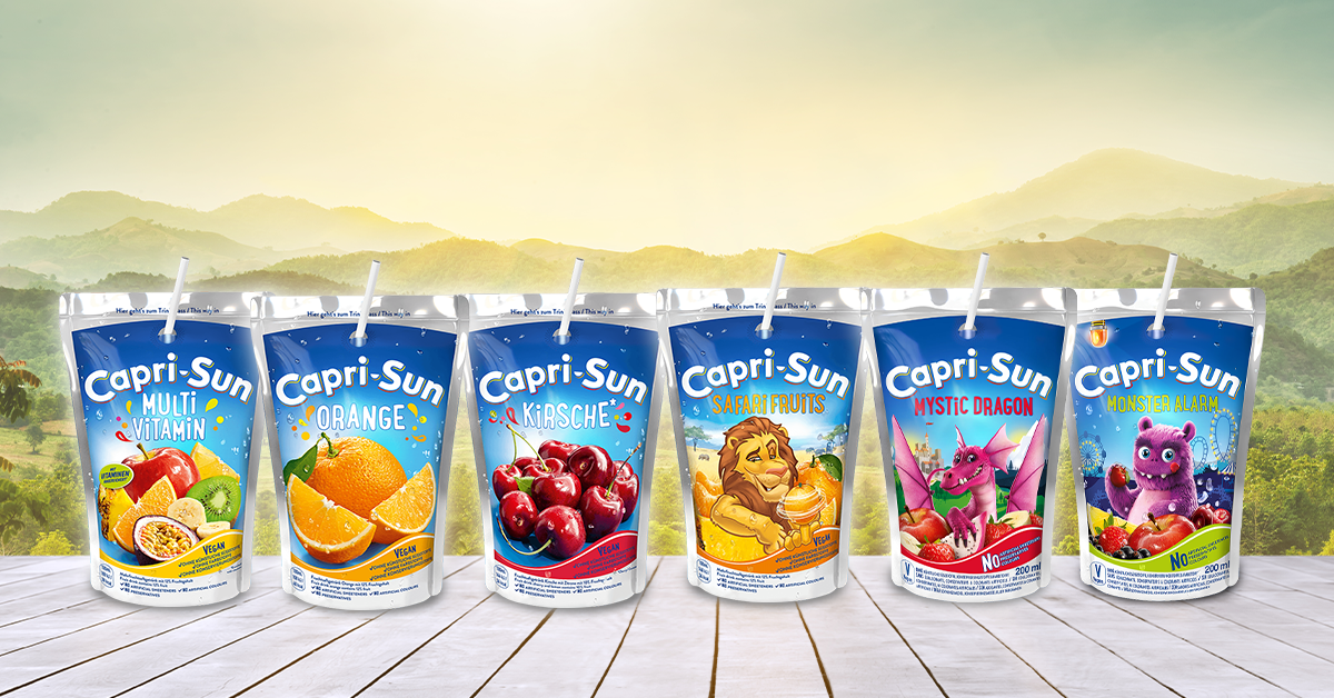 CAPRI – SUN: Fruit drinks with great taste and unique packaging ...